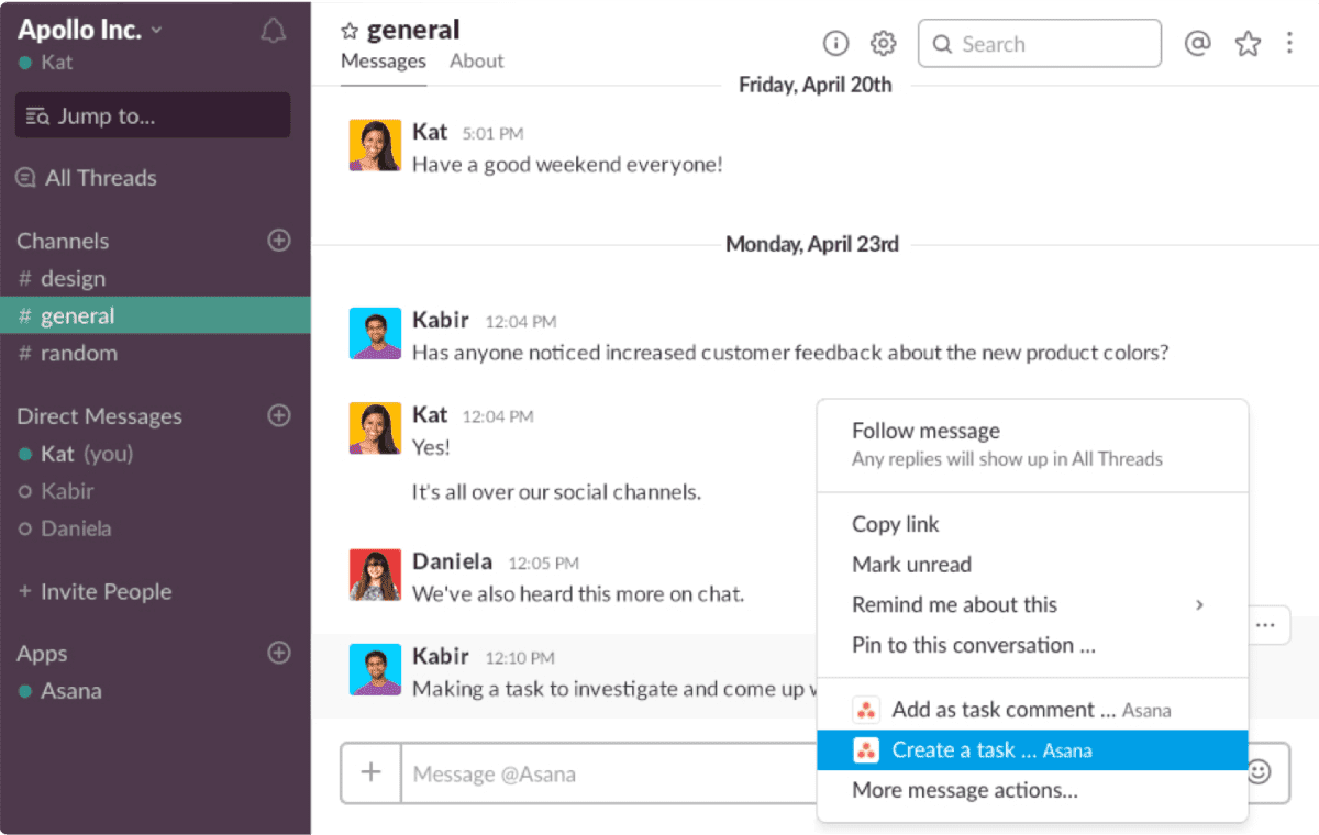 slack user - Business Management Courses